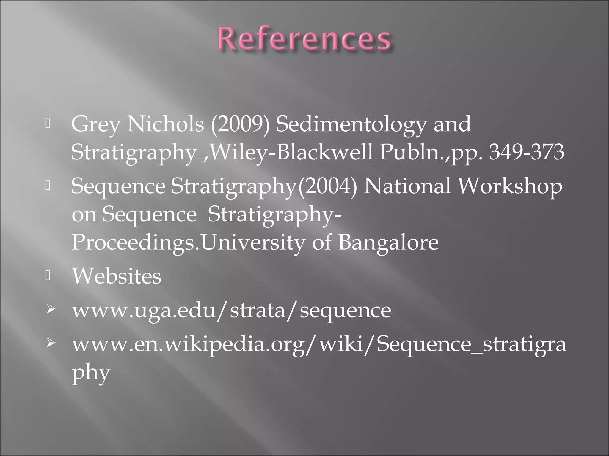 Sequence stratigraphy and its applications | PPT