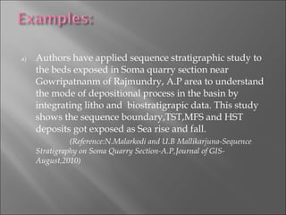 Sequence stratigraphy and its applications | PPT