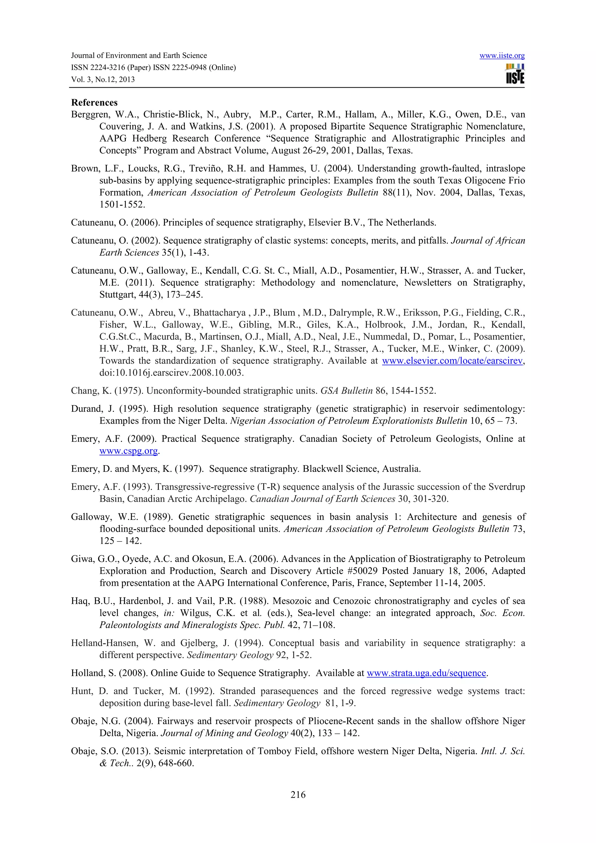 Sequence stratigraphy concepts and applications | PDF