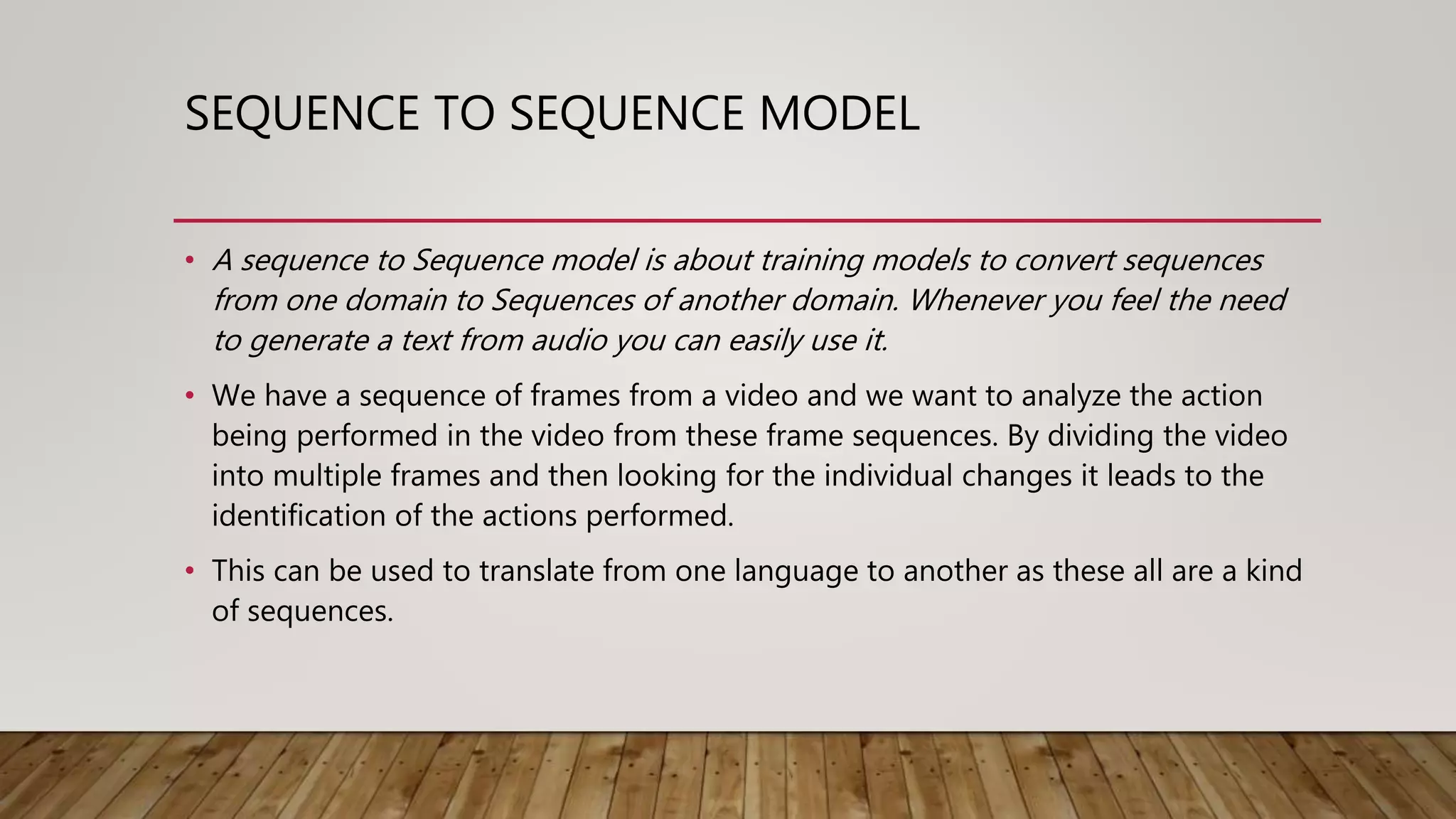 Sequence to sequence model speech recognition | PPT