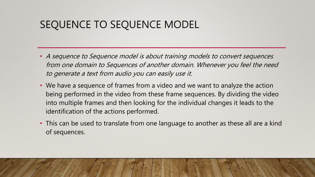 Sequence To Sequence Model Speech Recognition Ppt