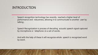 Sequence to sequence model speech recognition | PPT
