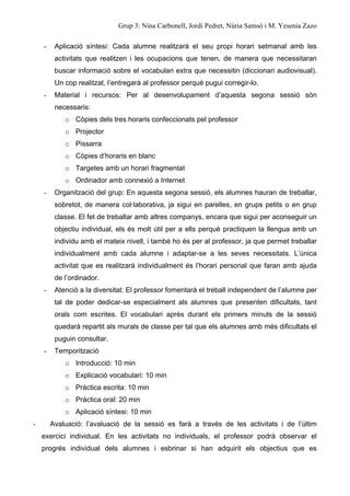 Grup3_Seqüència didàctica | PDF