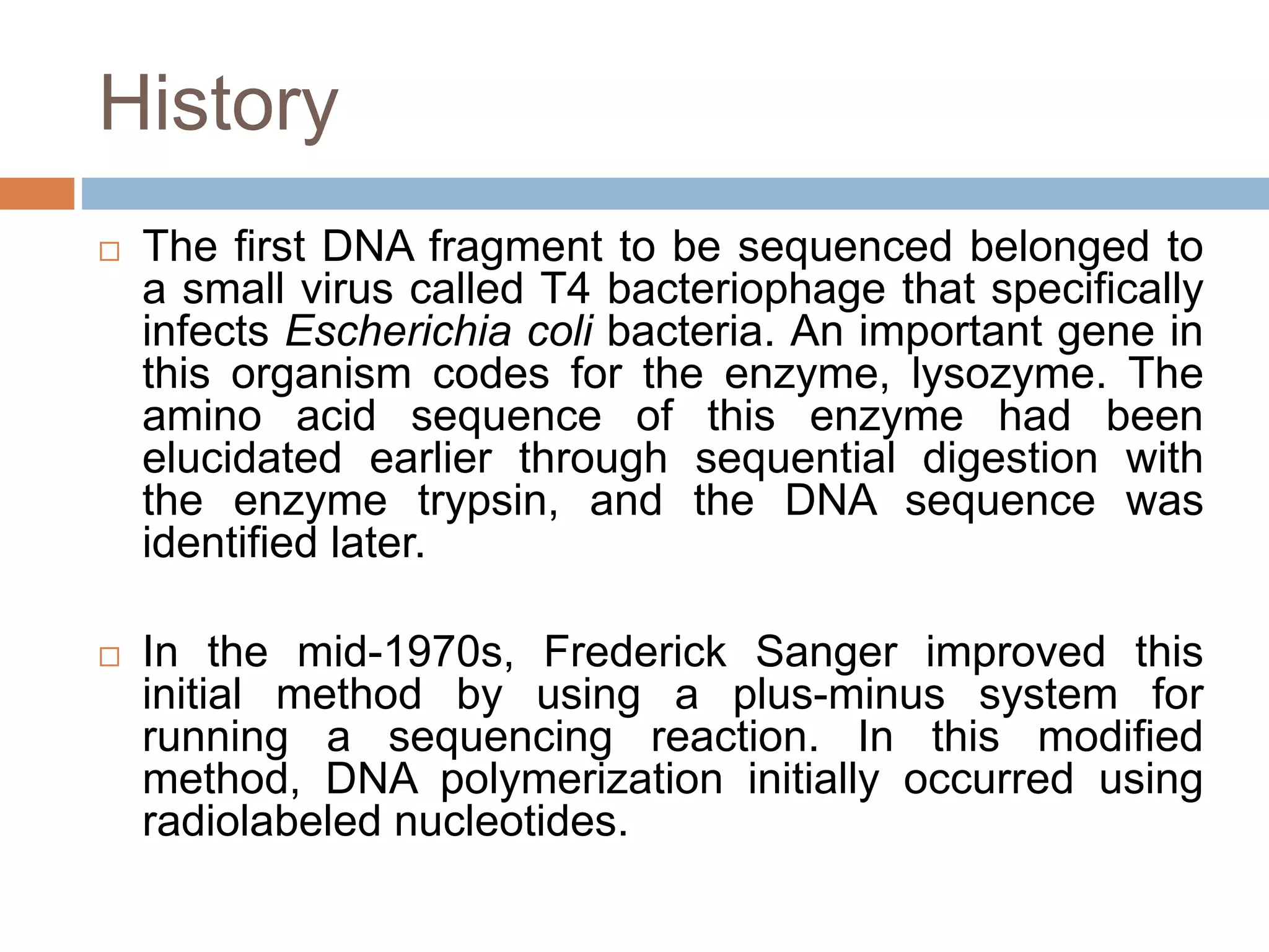 DNA Sequencing | PPTX