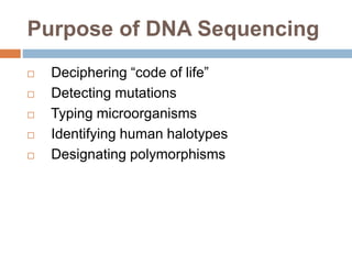 DNA Sequencing | PPTX