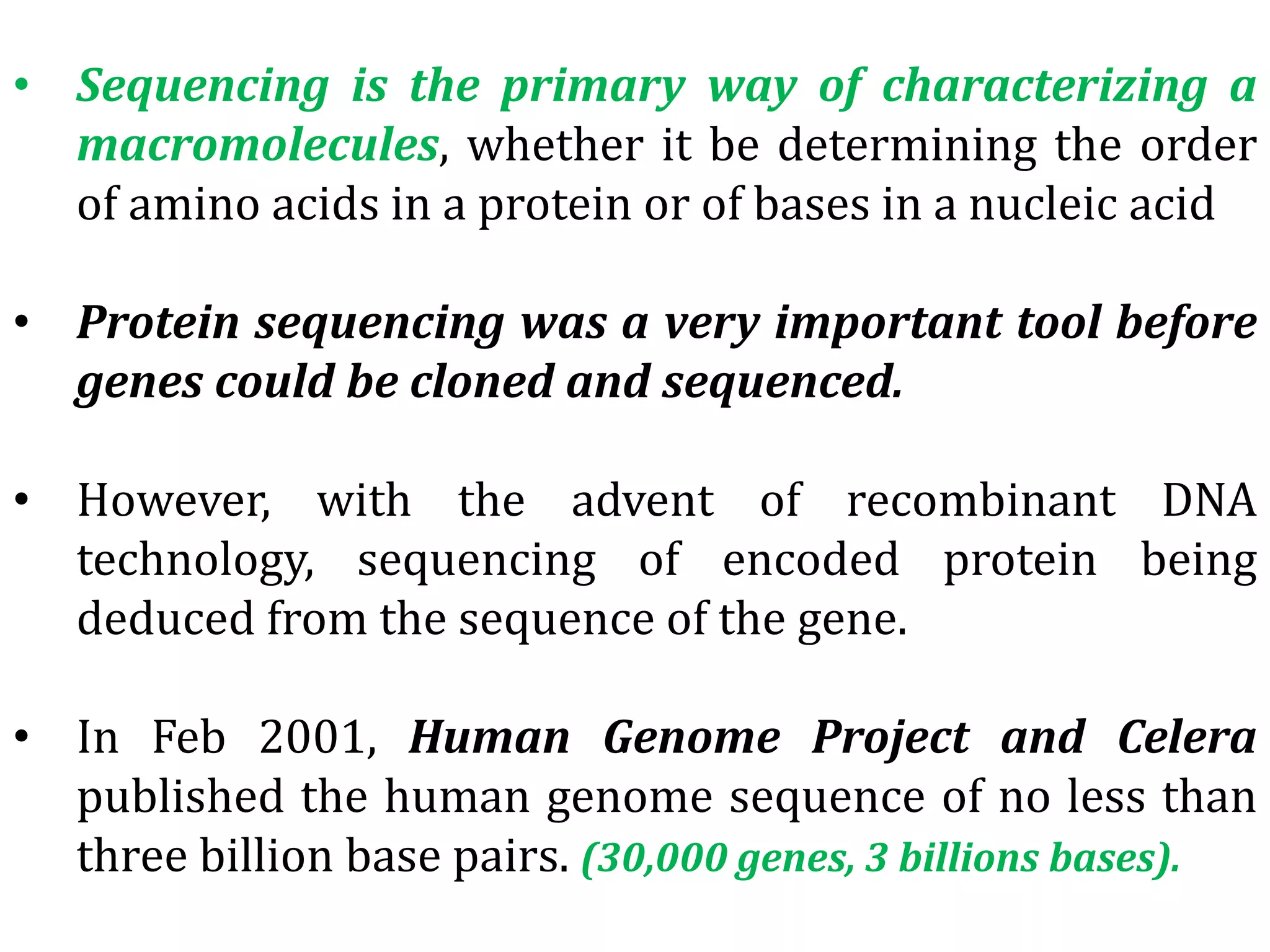 Sequencing | PDF | Chemistry | Science