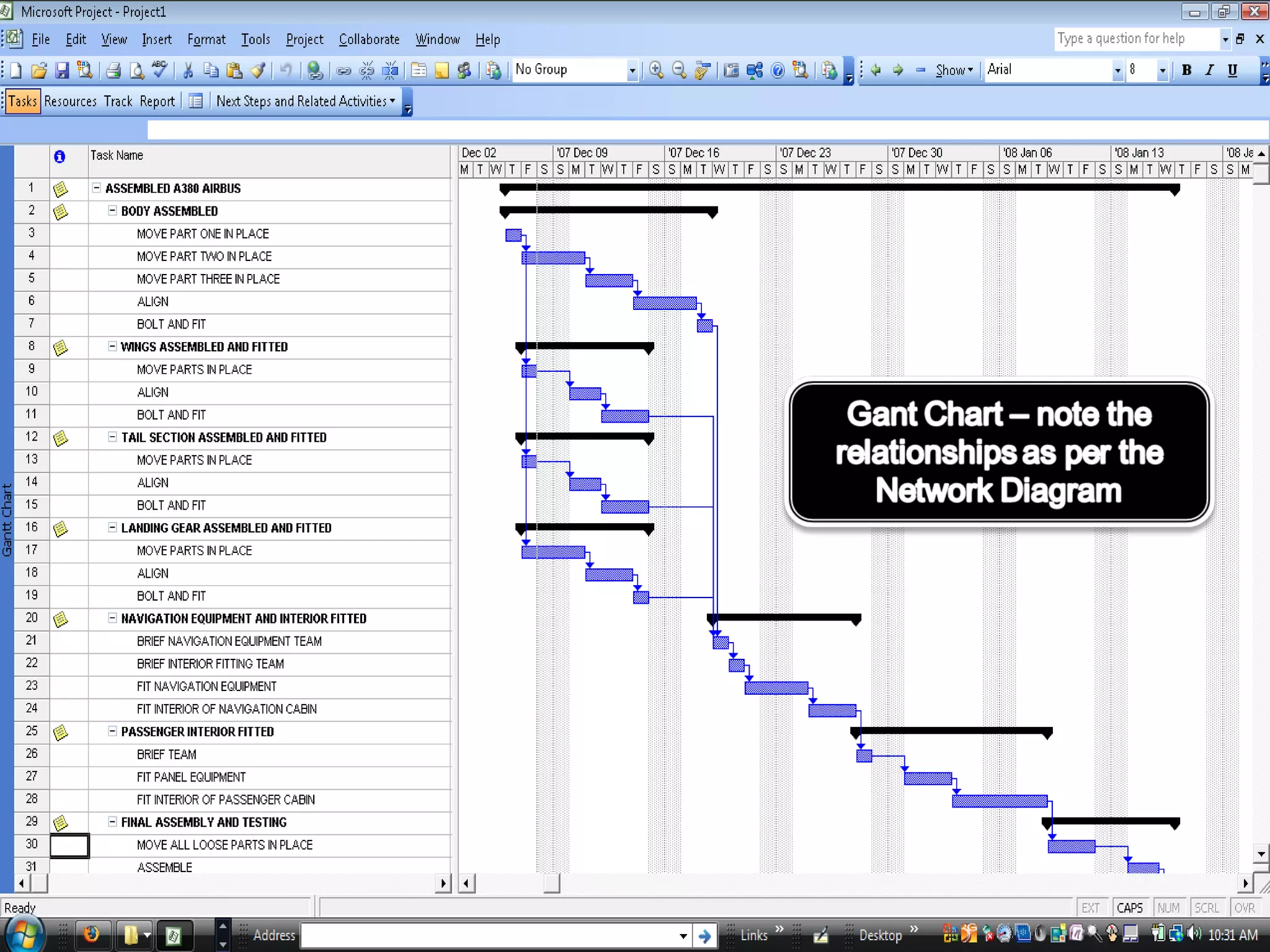 Sequencing and Scheduling With MS Project | PPT