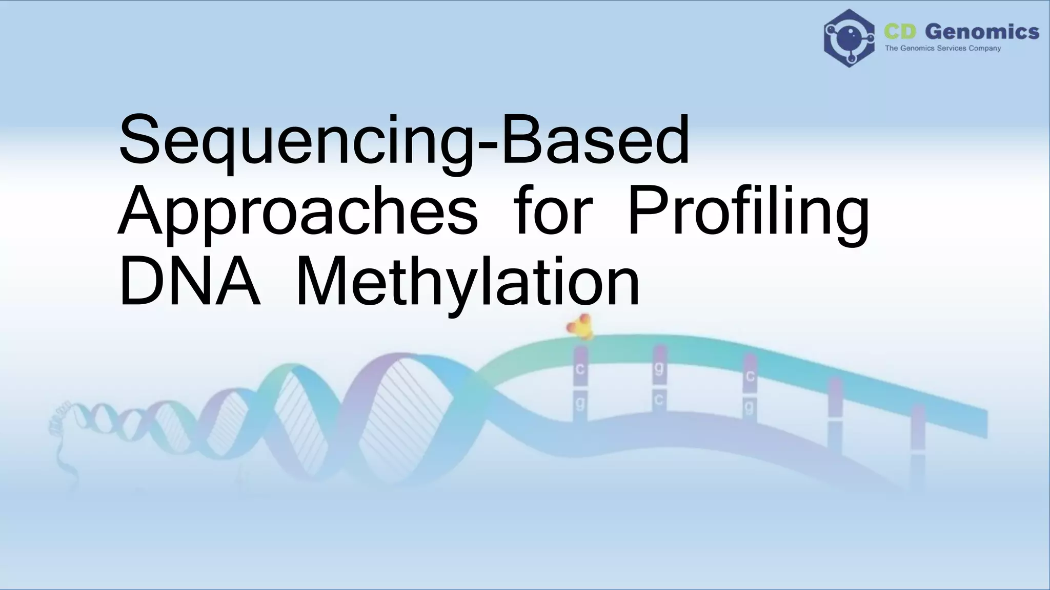 Sequencing Based Approaches For Profiling Dna Methylation Ppt