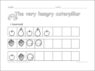 Sequencing.the very hungry caterpillar | PPT