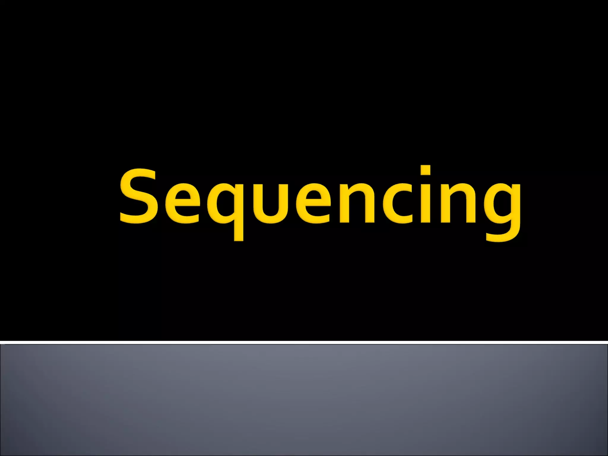 Sequencing 5th ppt | PPT