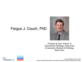 Sequencing 60,000 Samples: An Innovative Large Cohort Study for Breast ...