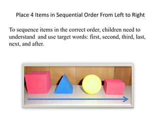 Comprehension - Teaching Pre-Kindergarten Children Sequencing | PPSX