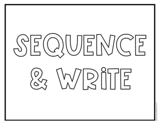 Sequencing activities copy paste and writing activities for distance ...