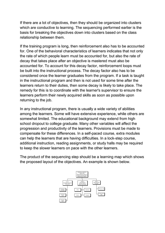Sequencing and structuring learning modules in instructional design ...