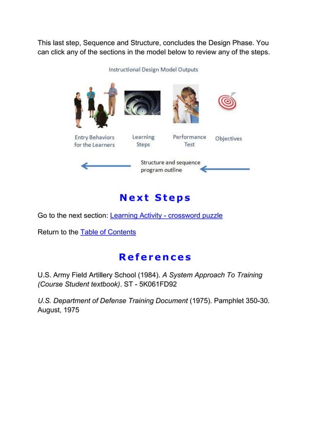 Sequencing and structuring learning modules in instructional design | DOCX | Educational ...