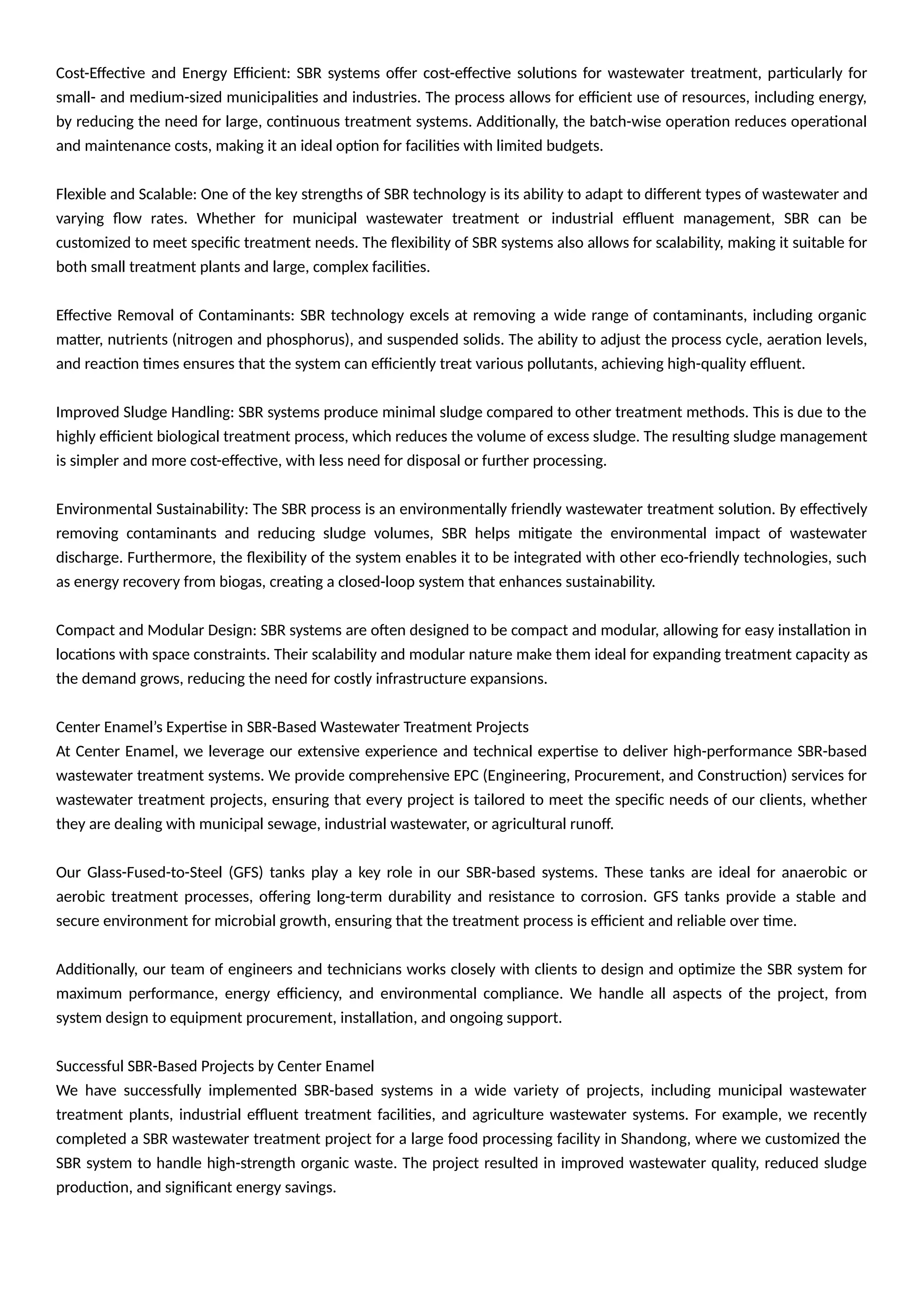 Sequencing Batch Reactors (SBR) A Sustainable Solution for Wastewater ...