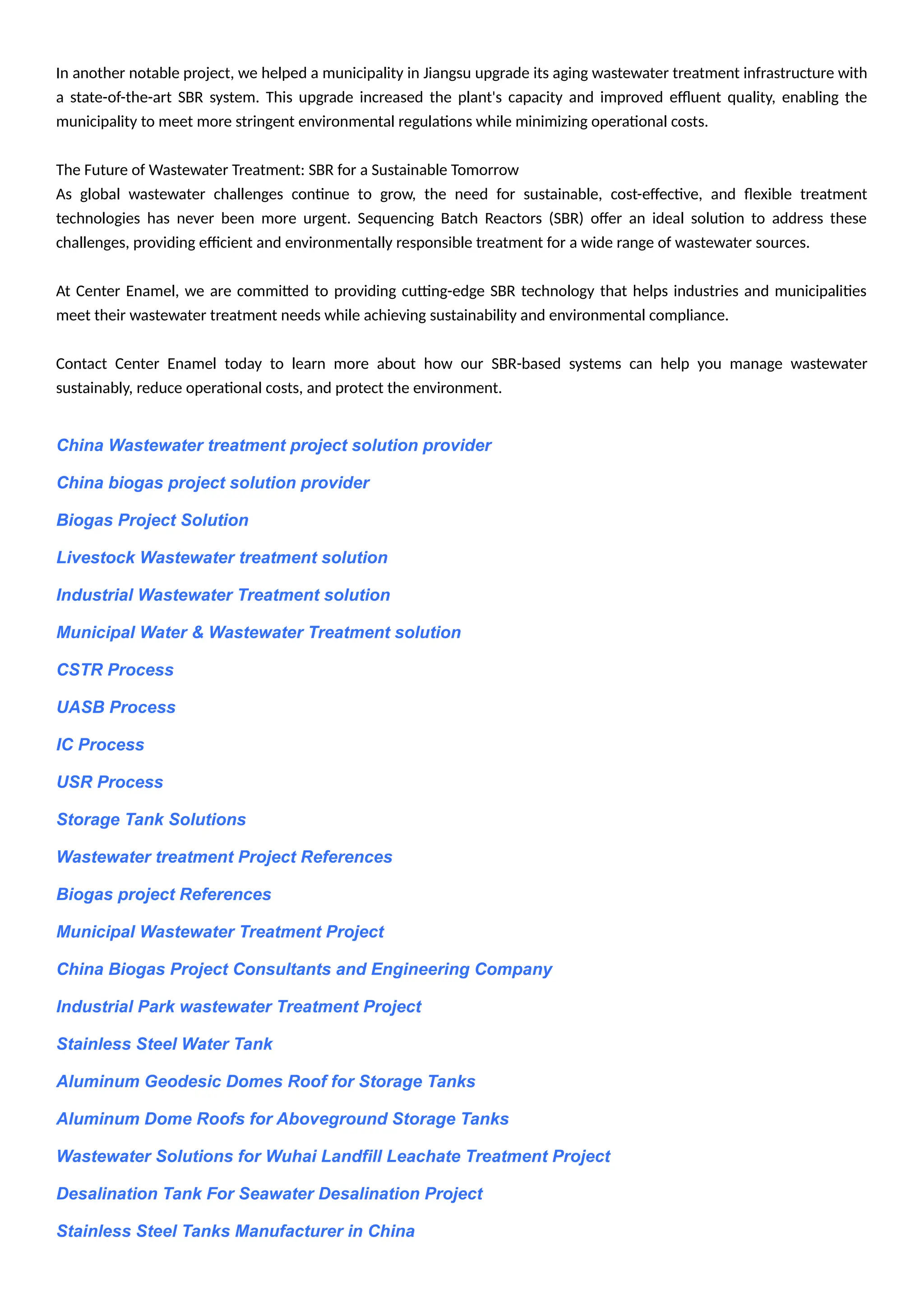 Sequencing Batch Reactors (SBR) A Sustainable Solution for Wastewater ...