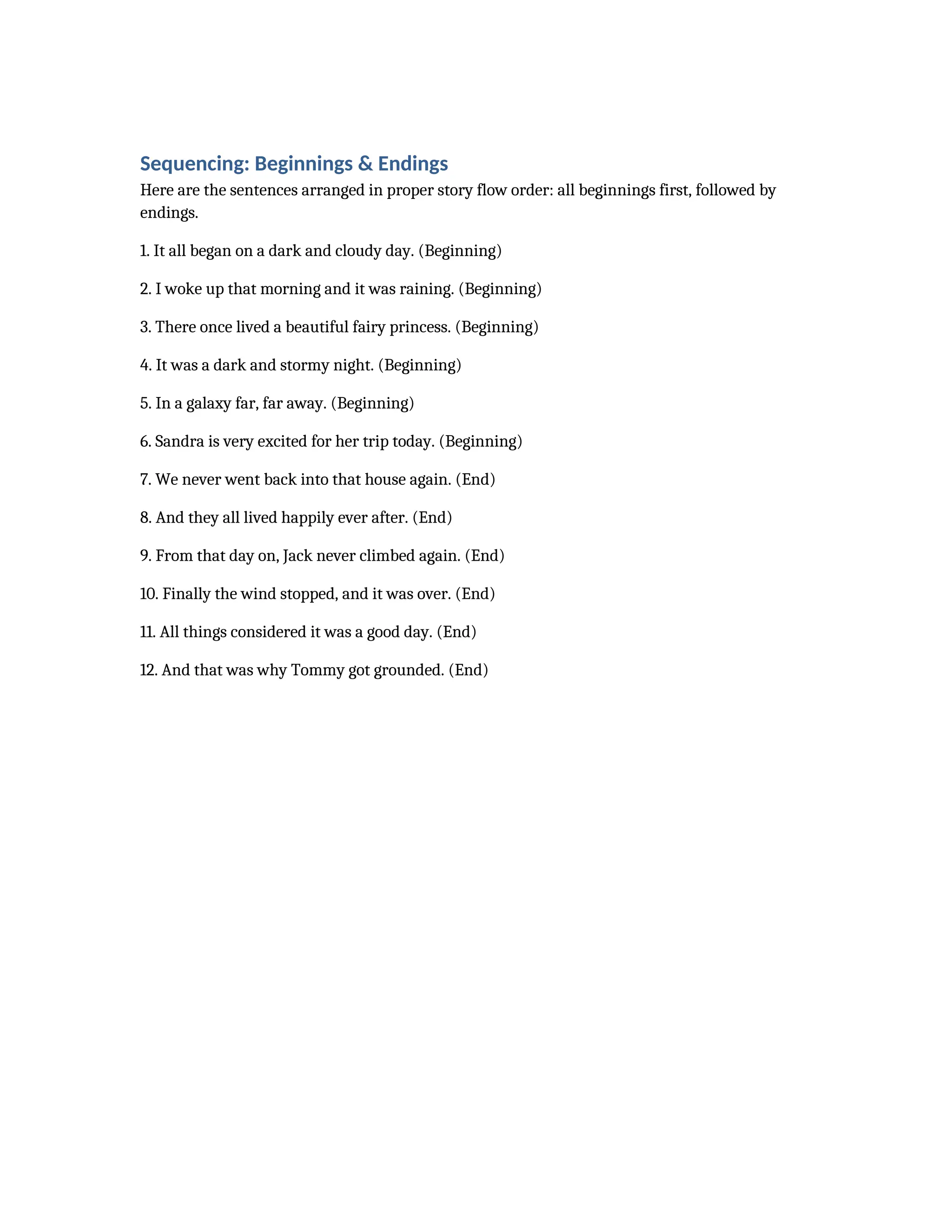 Sequencing_Beginnings_Endings.sequencing | DOCX
