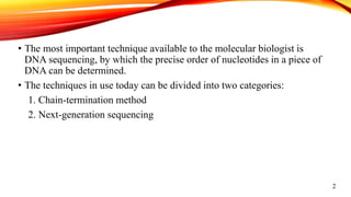 Sequencing genes and genomes | PPTX