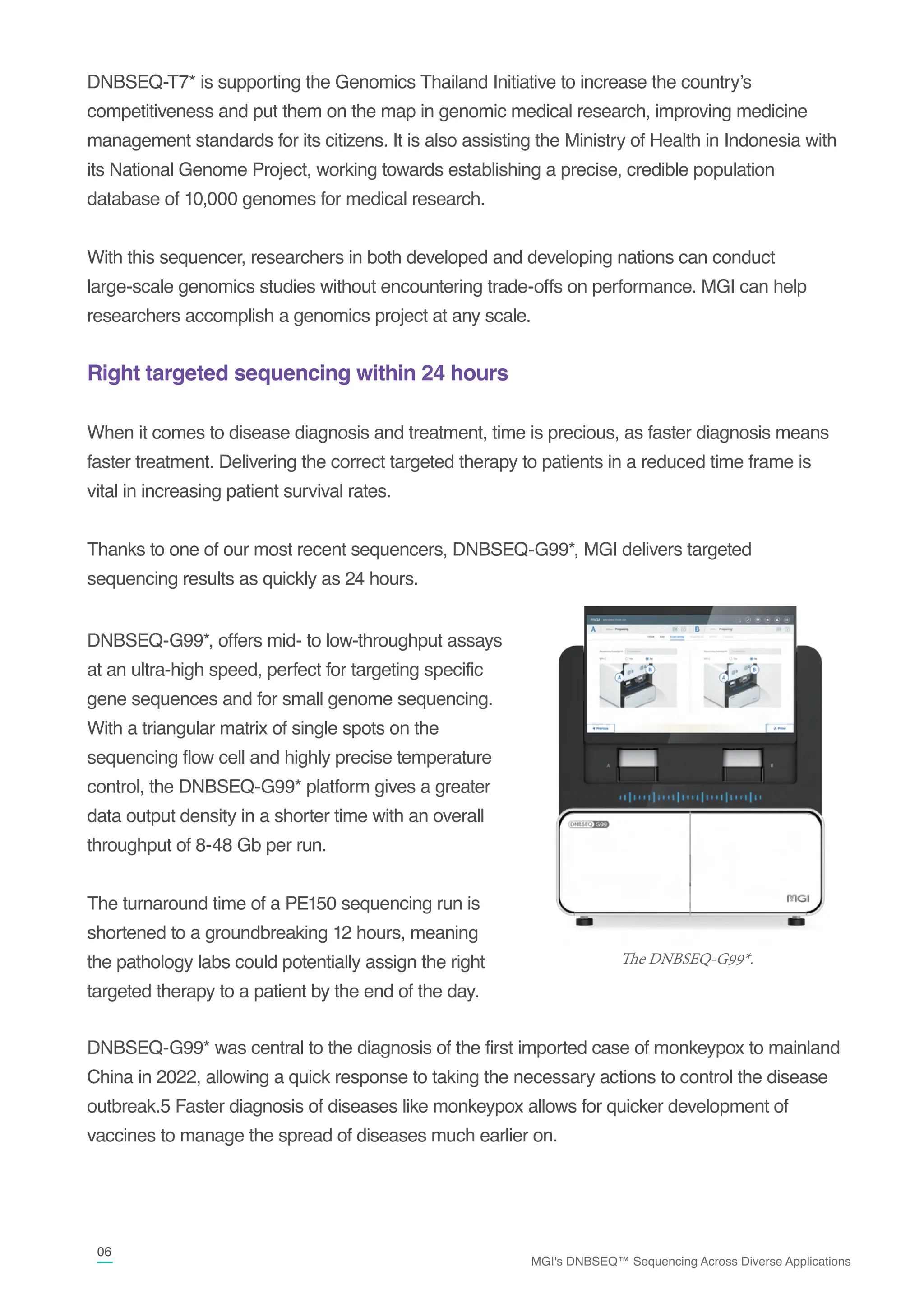 MGI Sequencing and Genomics. Elevanting Science and Healthcare | PDF