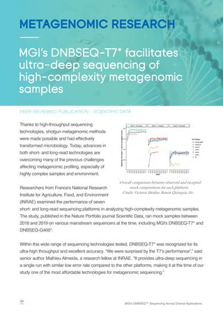 MGI Sequencing and Genomics. Elevanting Science and Healthcare | PDF