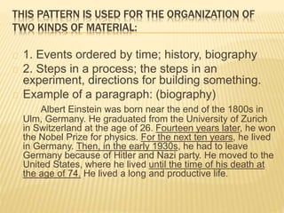 Sequencing ideas, events or steps | PPTX