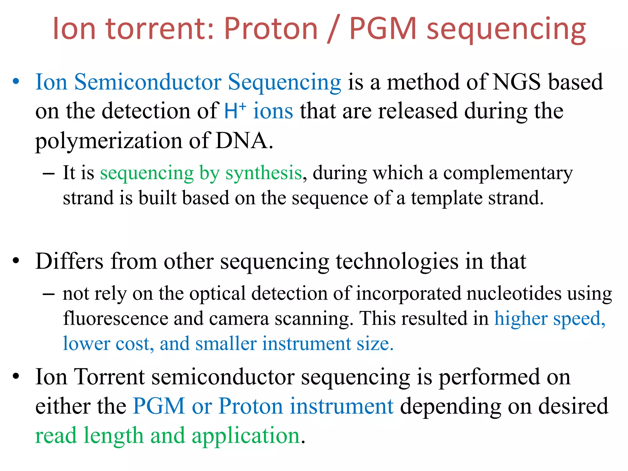 Ion torrent and SOLiD Sequencing Techniques | PPTX