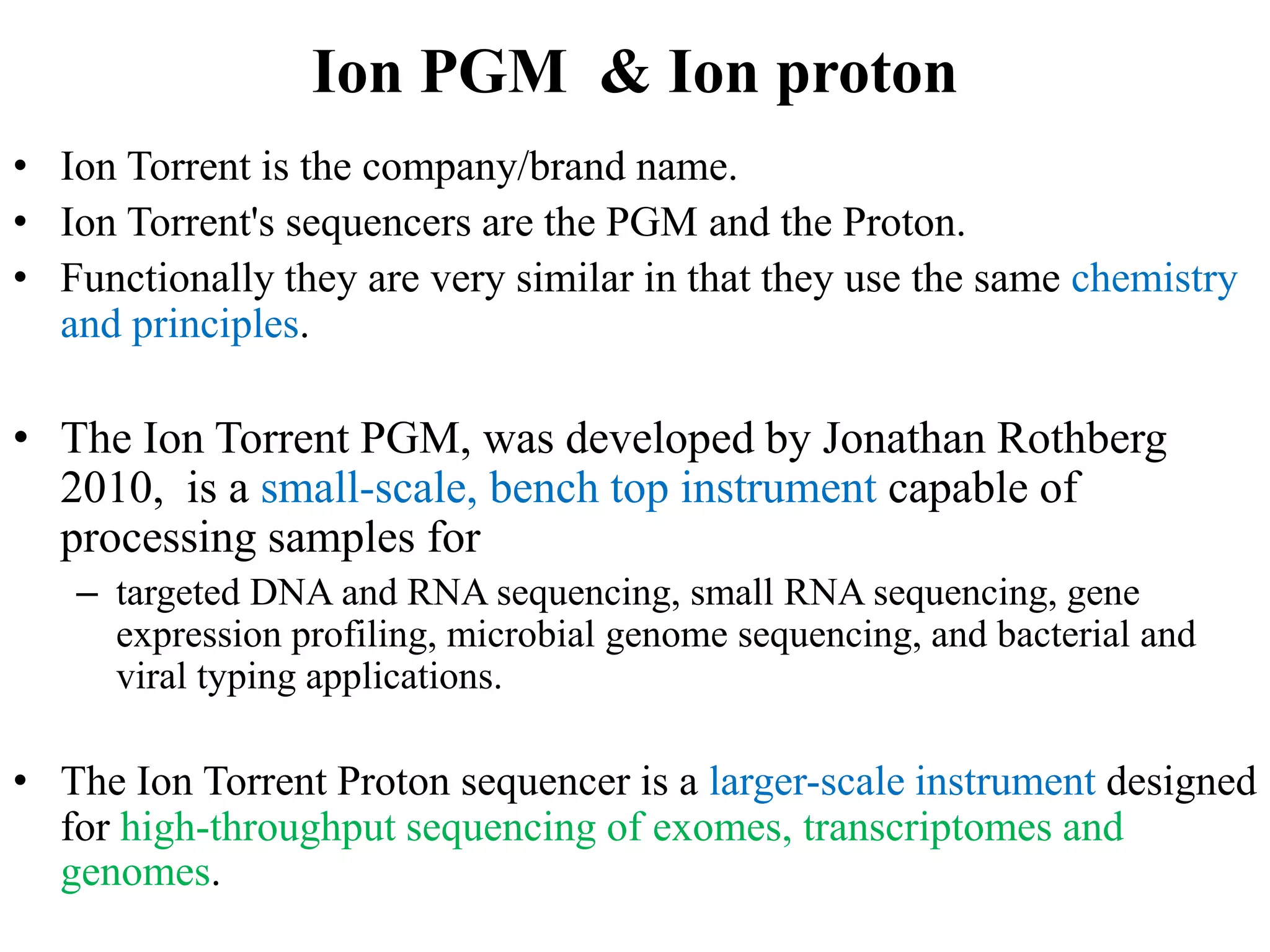 Ion torrent and SOLiD Sequencing Techniques | PPTX
