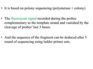 Ion torrent and SOLiD Sequencing Techniques | PPTX