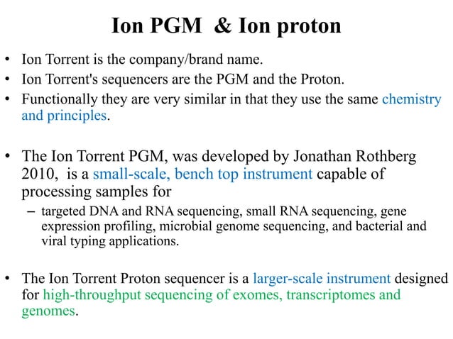 Ion torrent and SOLiD Sequencing Techniques | PPTX | Chemistry | Science
