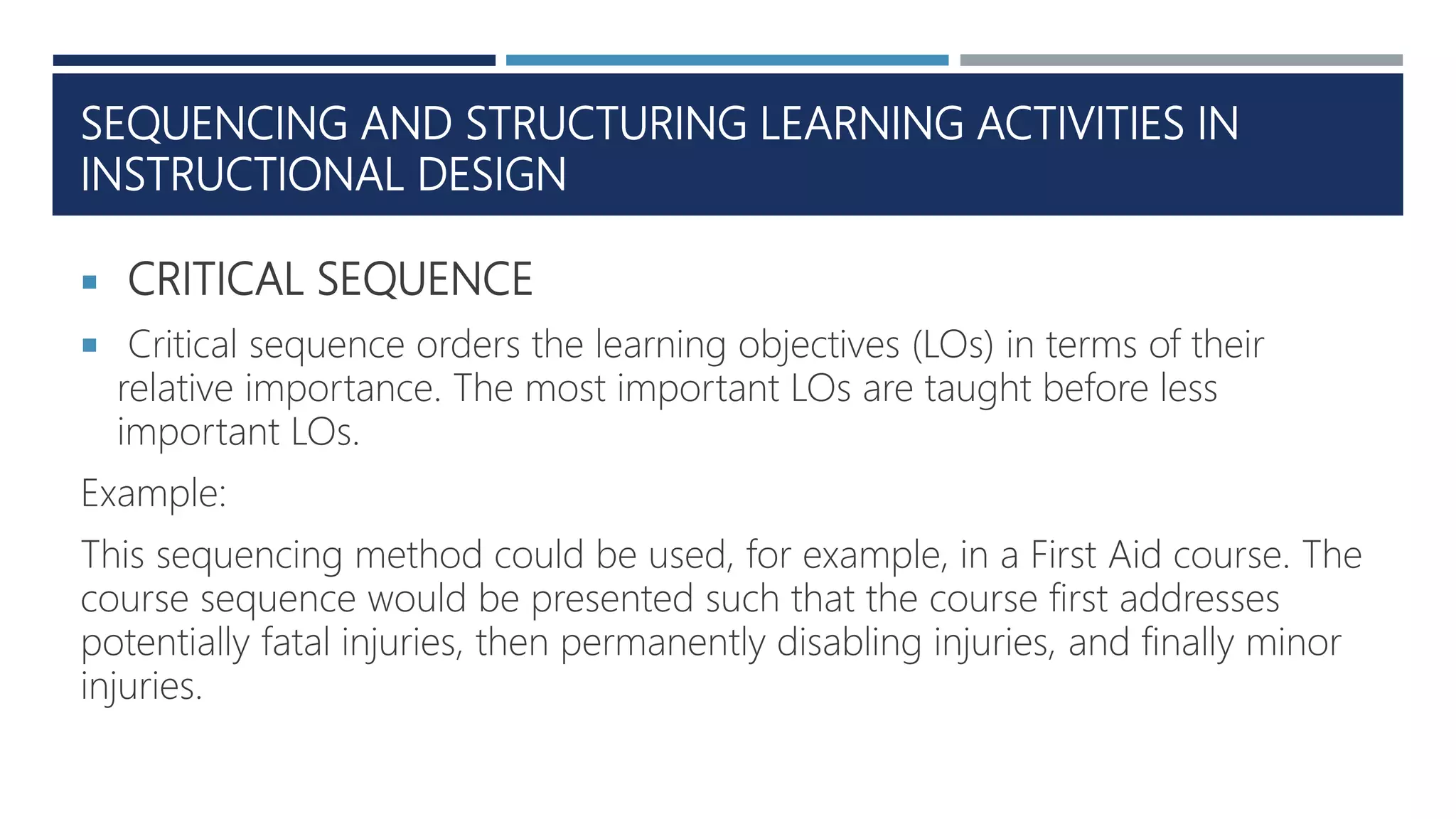 Sequencing objectives | PPTX