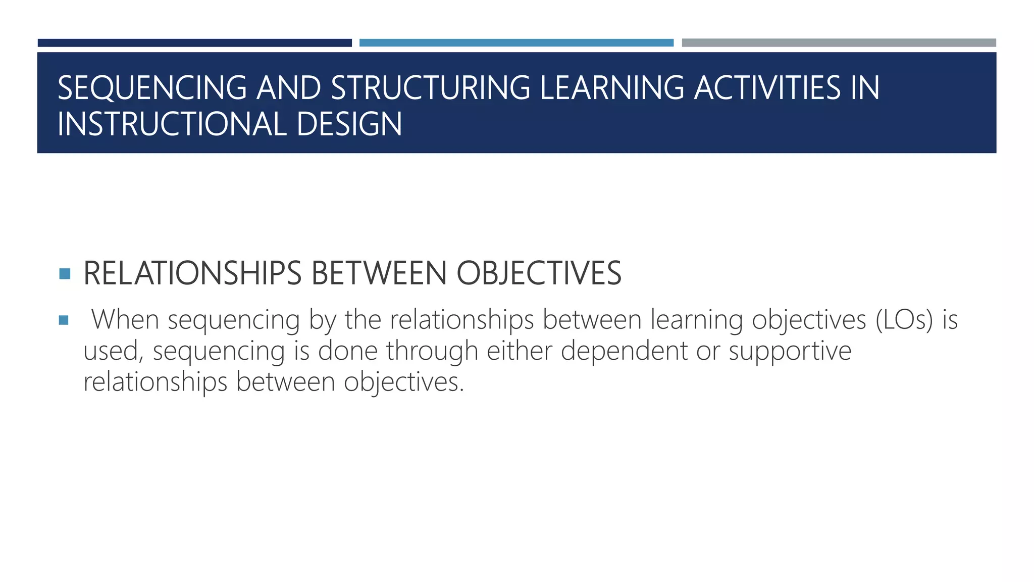 Sequencing objectives | PPTX