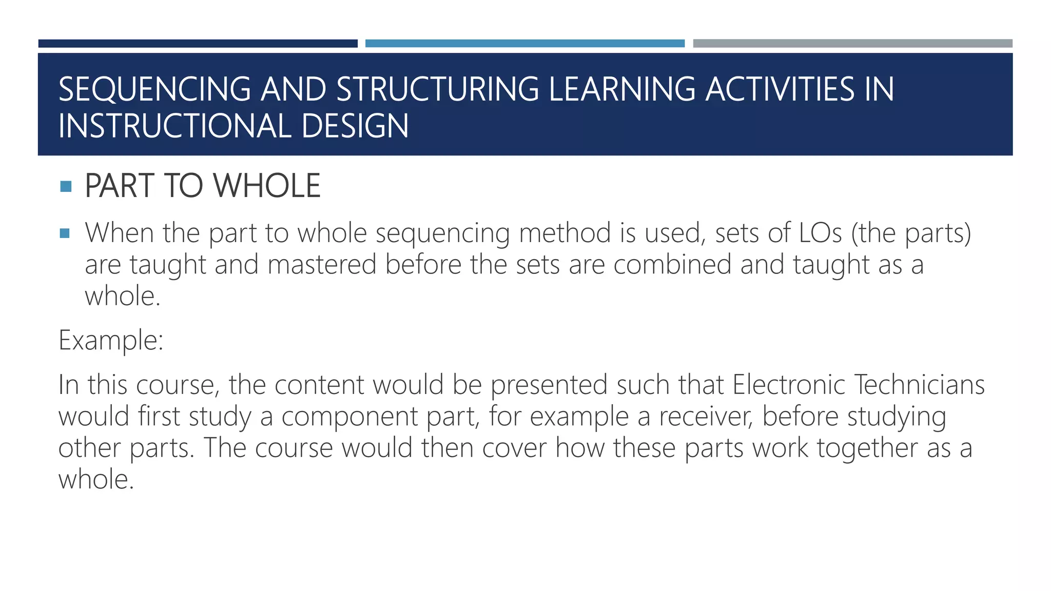 Sequencing objectives | PPTX
