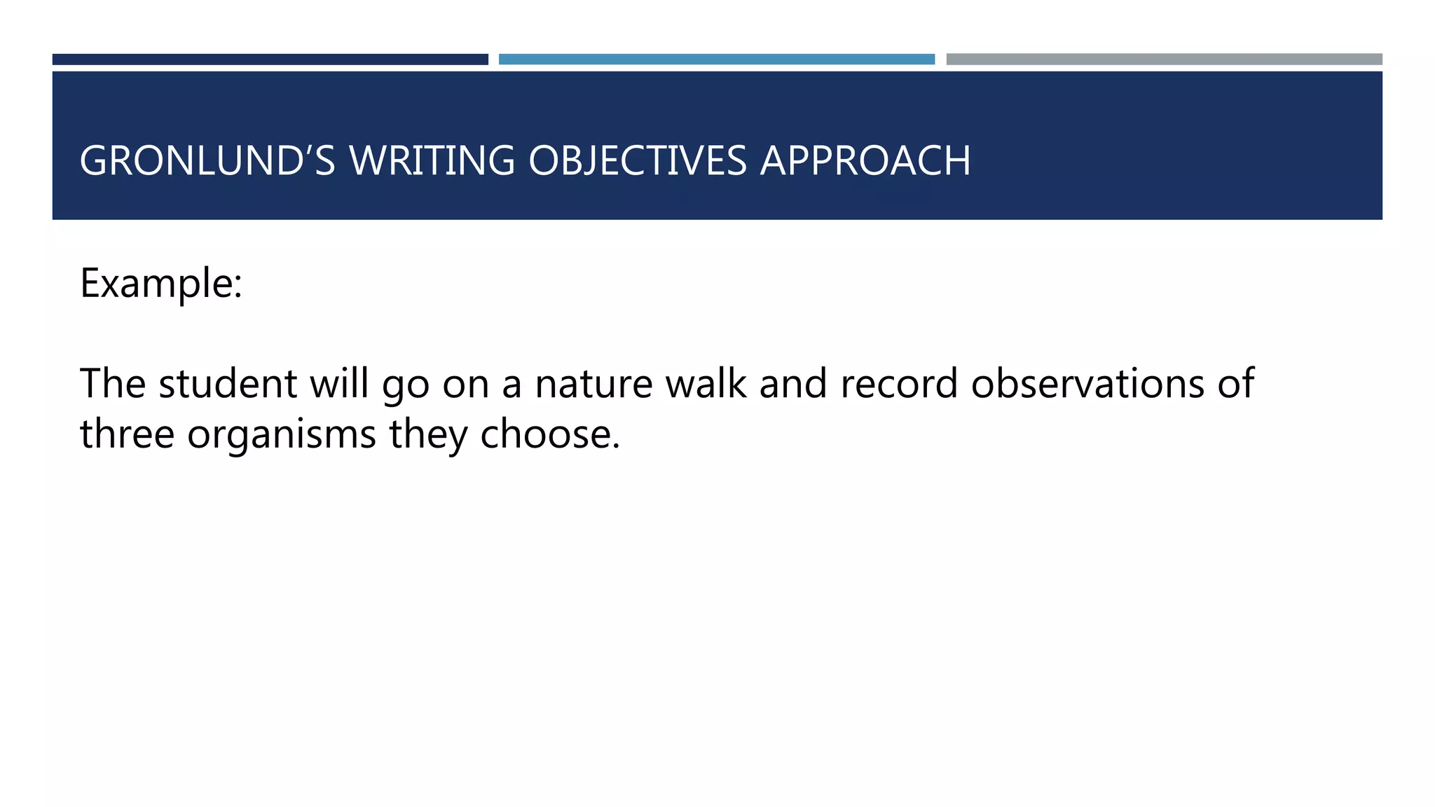 Sequencing objectives | PPTX