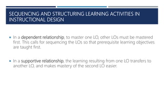 Sequencing objectives | PPTX