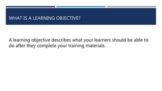 Sequencing objectives | PPTX