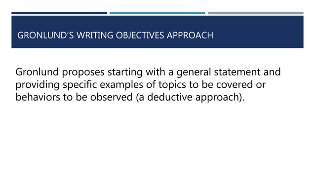 Sequencing objectives | PPTX