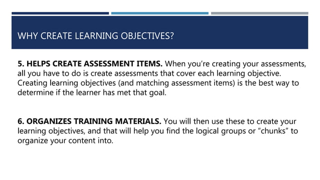 Sequencing objectives | PPTX