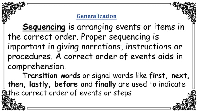 Sequencing of events grade 3 | PPTX | Wedding | Personal Celebrations ...