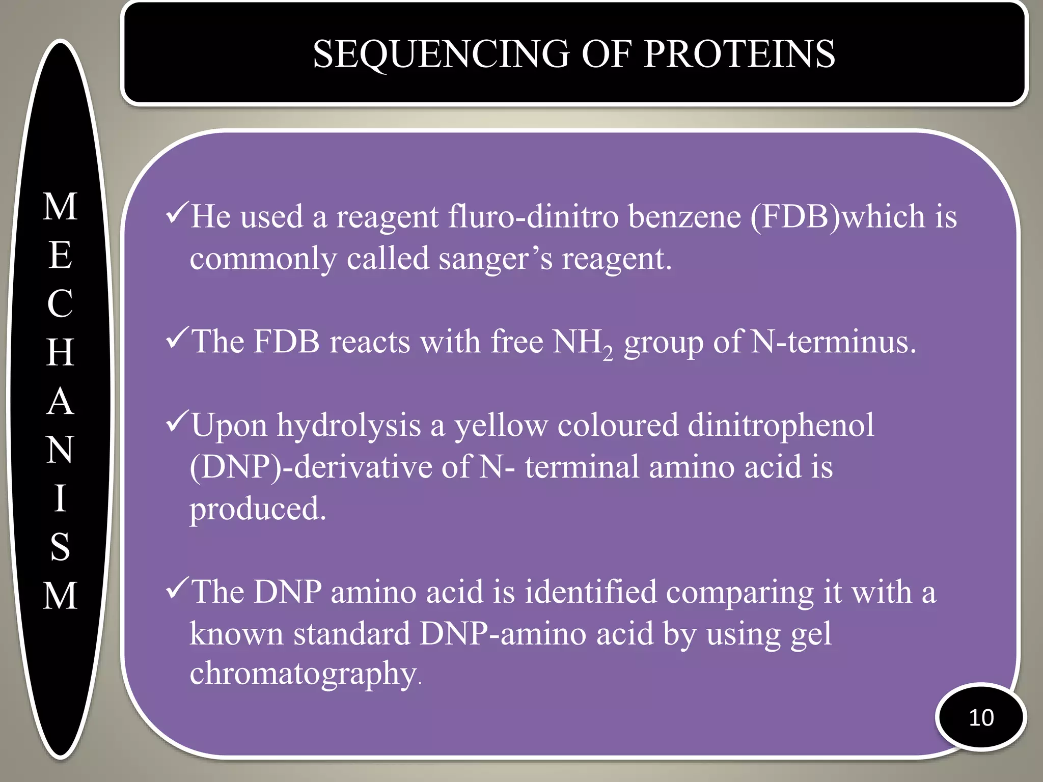Sequencing of protein | PPTX