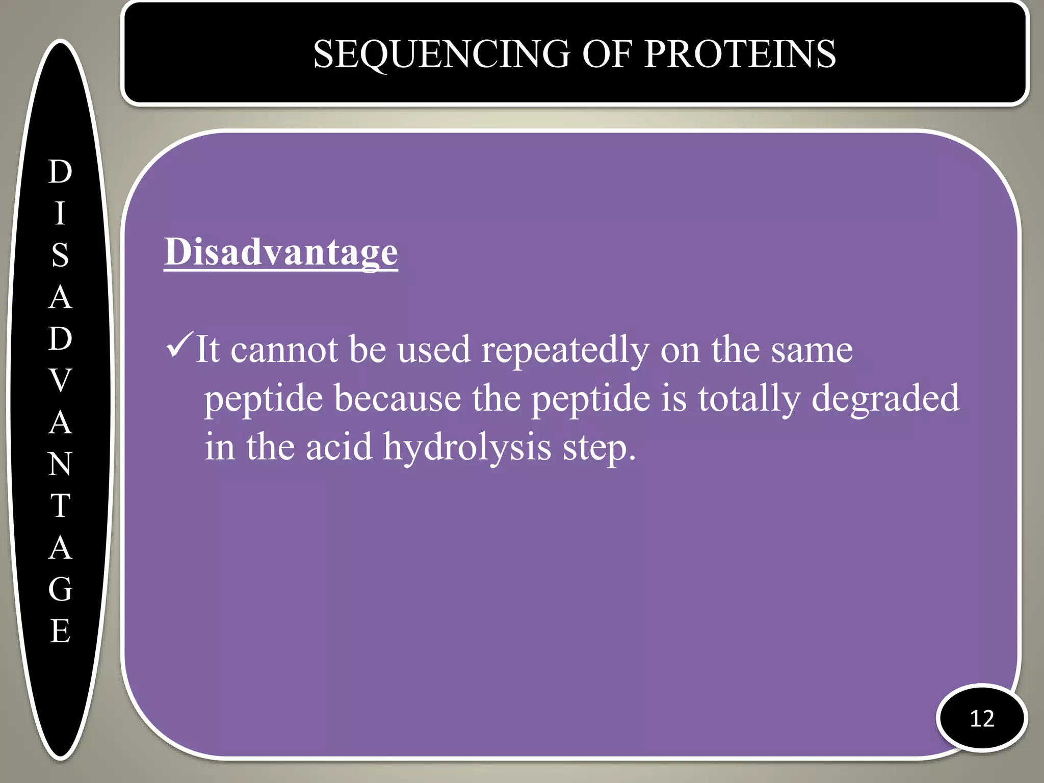 Sequencing of protein | PPTX