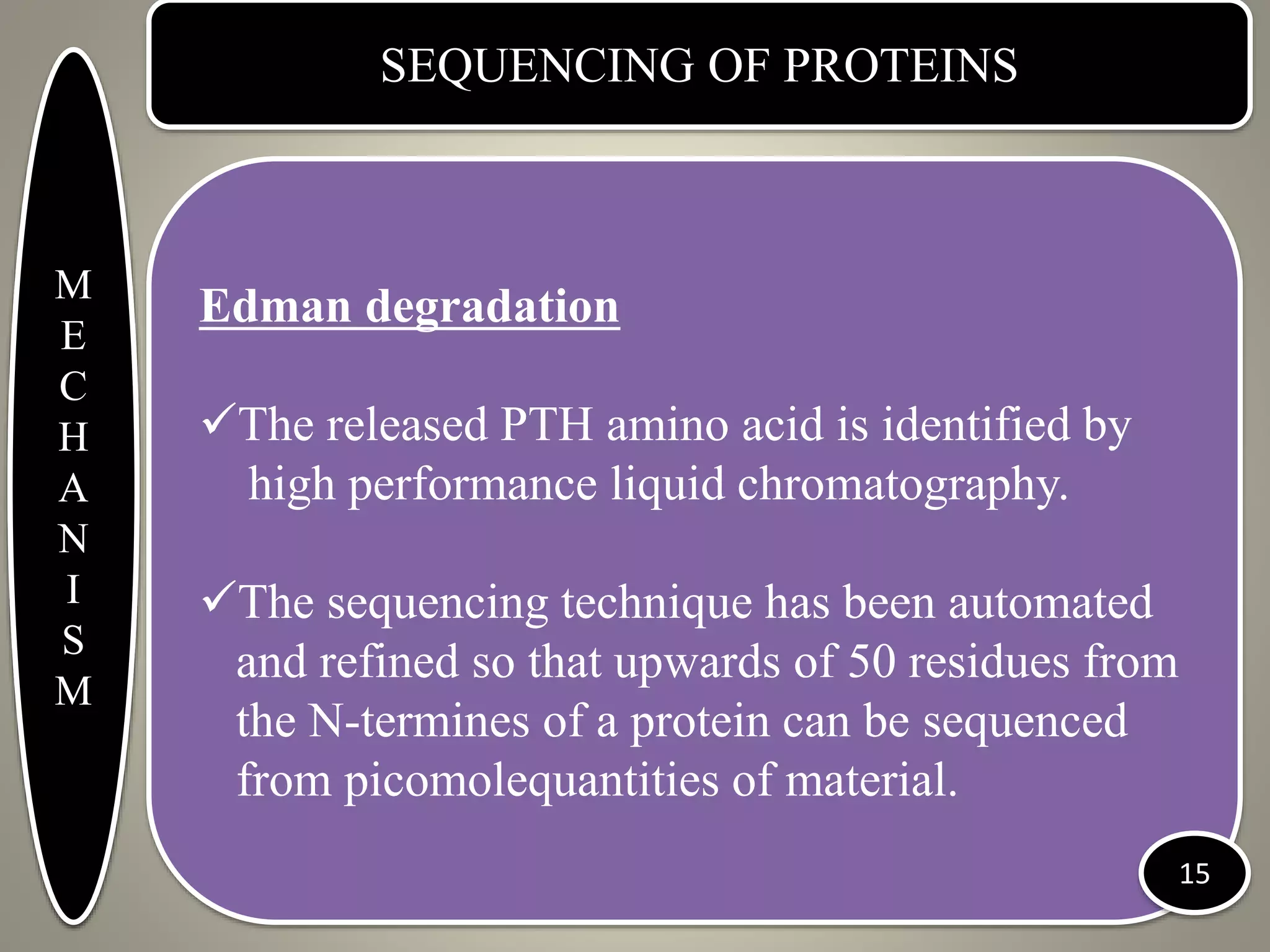 Sequencing of protein | PPTX