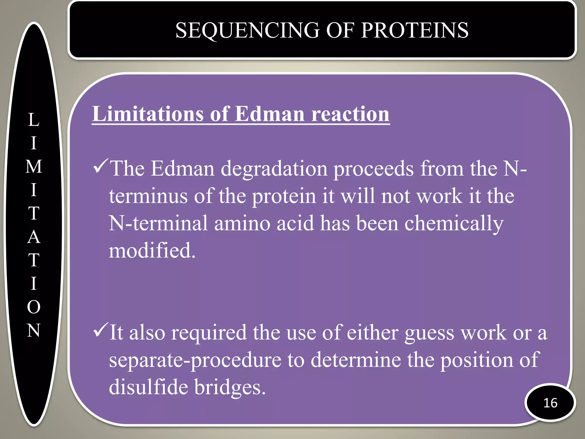 Sequencing of protein | PPTX