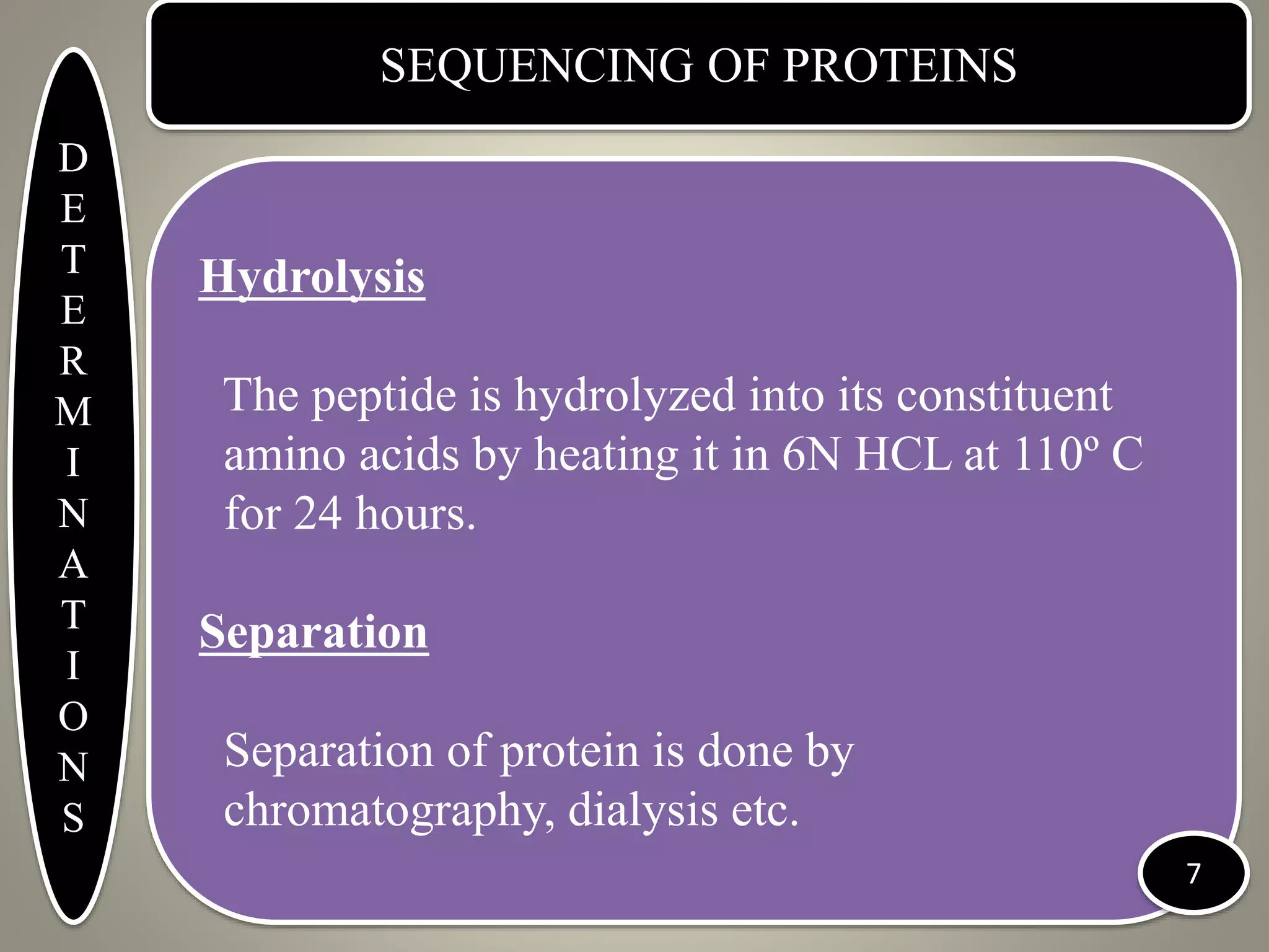 Sequencing of protein | PPTX