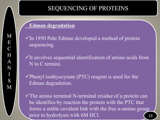 Sequencing of protein | PPTX