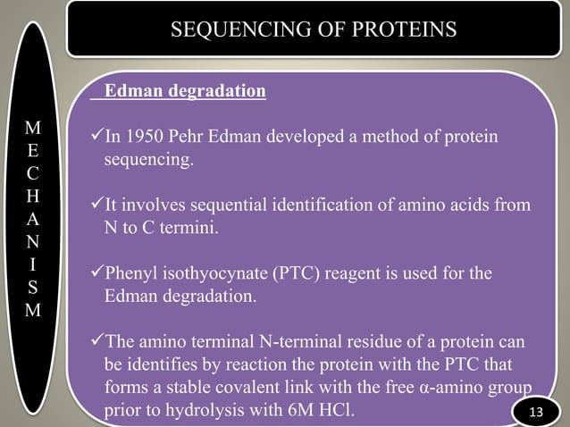 Sequencing of protein | PPTX