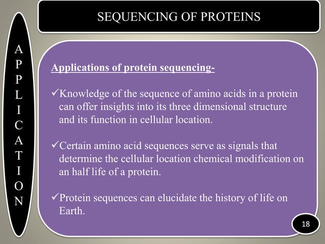 Sequencing of protein | PPTX