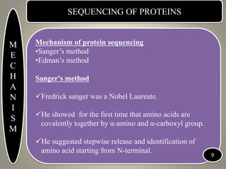 Sequencing of protein | PPTX