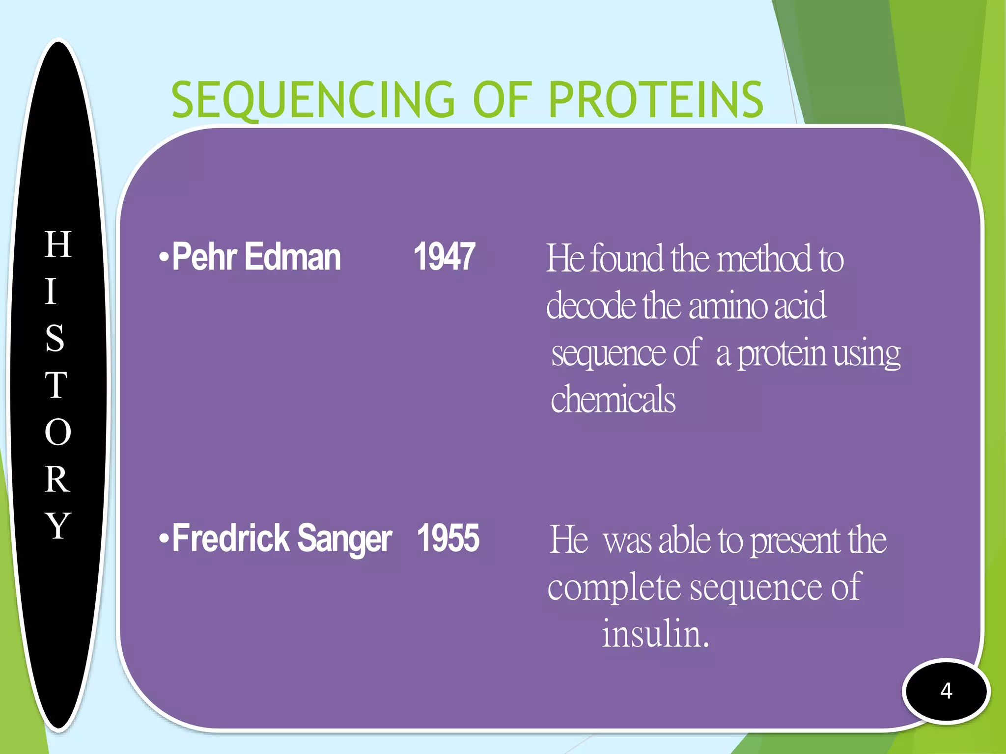Sequencing of protein ppts | PPT