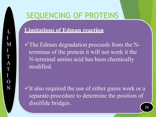 Sequencing of protein ppts | PPT